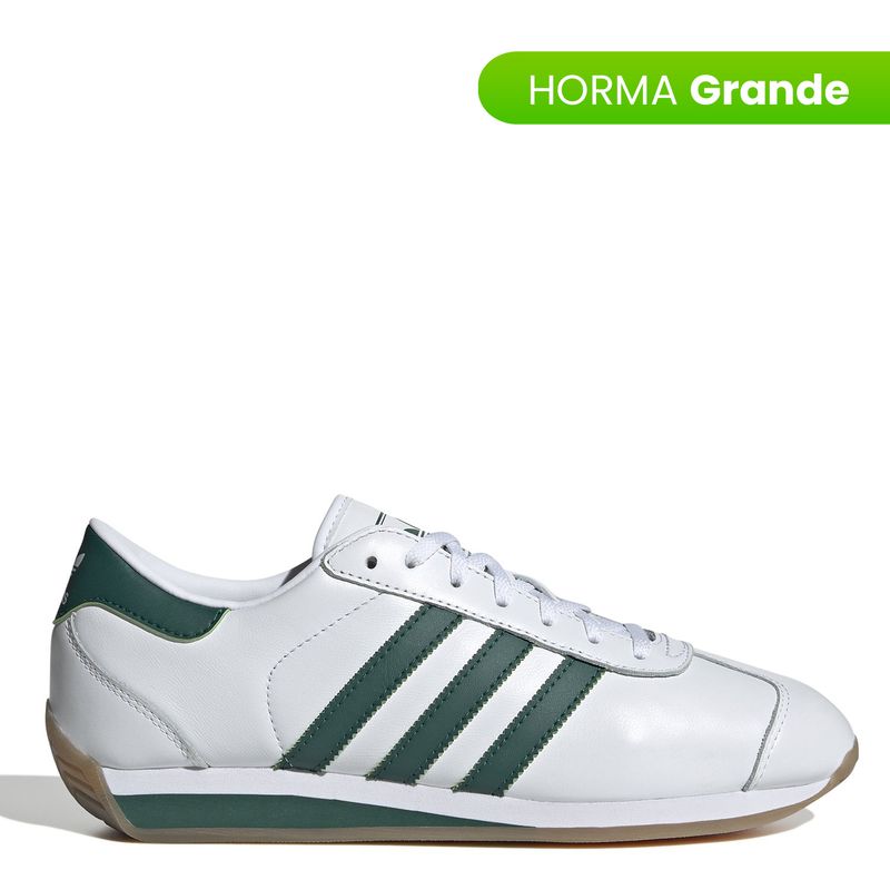 Tenis Adidas Originals Moda Country II Hombre Blanco Horma Grande ...