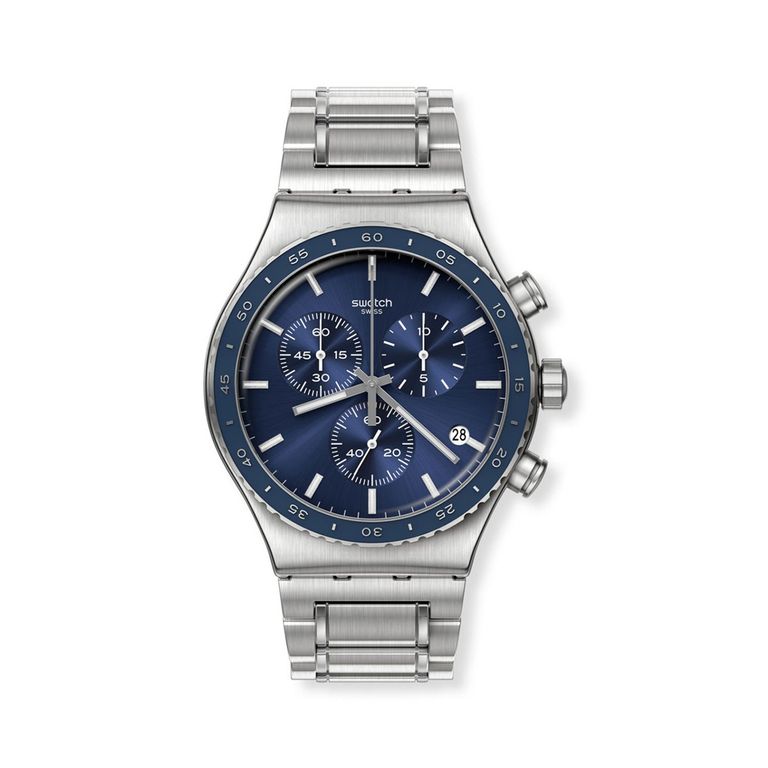 Reloj Swatch Unisex Irony. Reloj Acero inoxidable Plateado YVS496G ...
