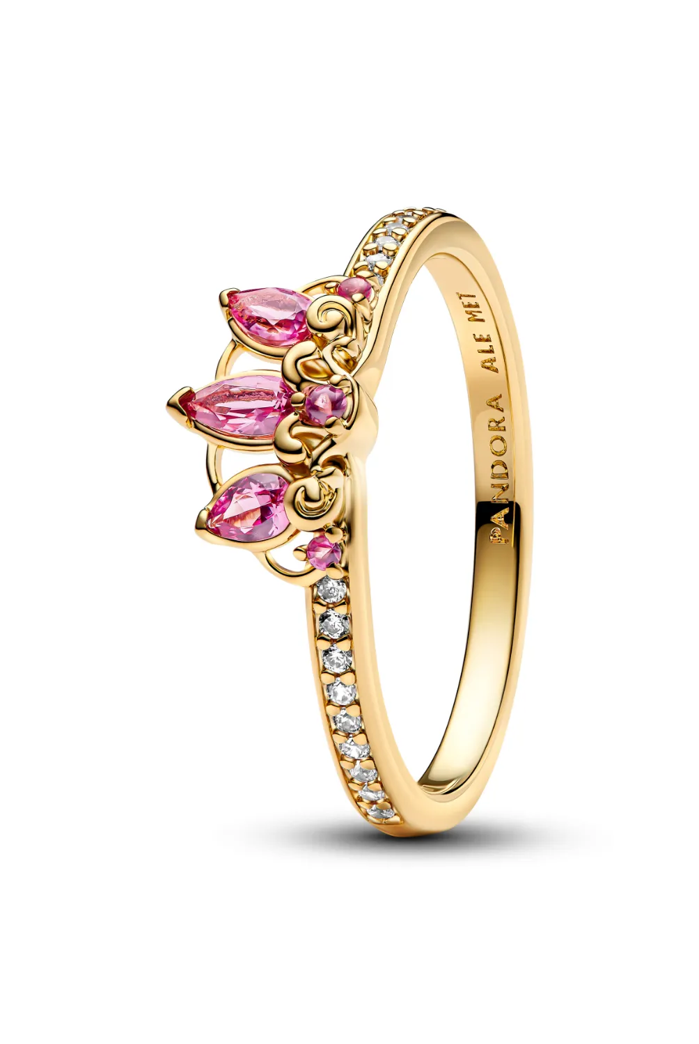 Anillo Pandora Princesa Rapunzel Disney Recubrimiento en Oro PANDORA ...