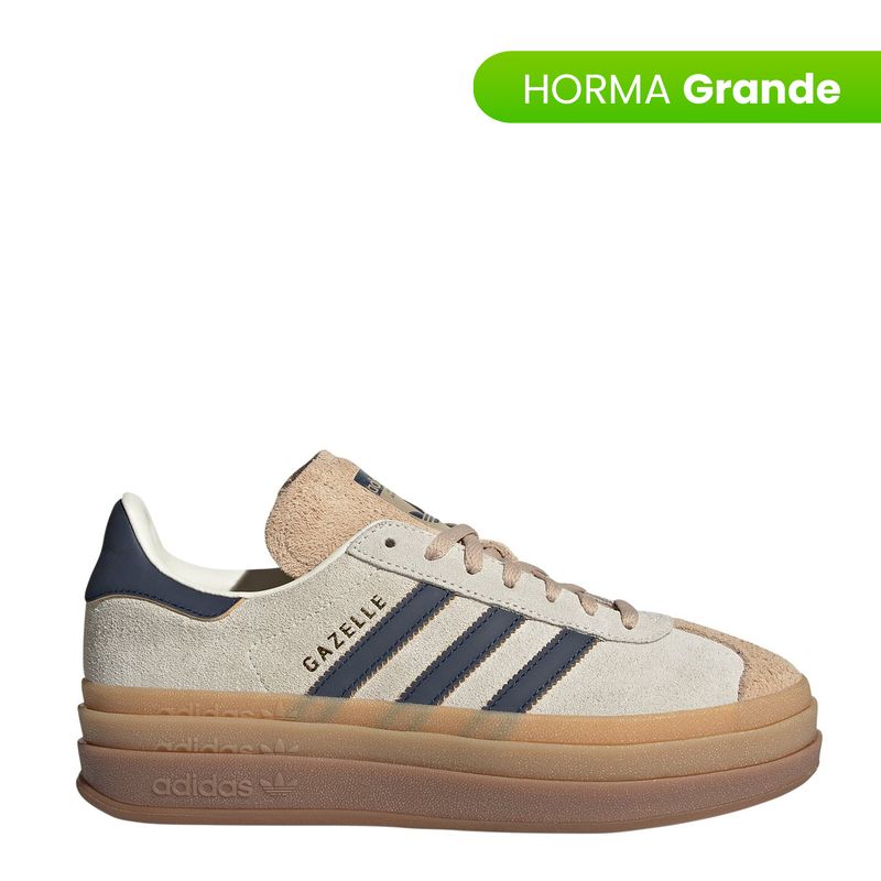 Tenis Adidas Originals Moda Gazelle Bold Mujer Horma Grande ADIDAS ...