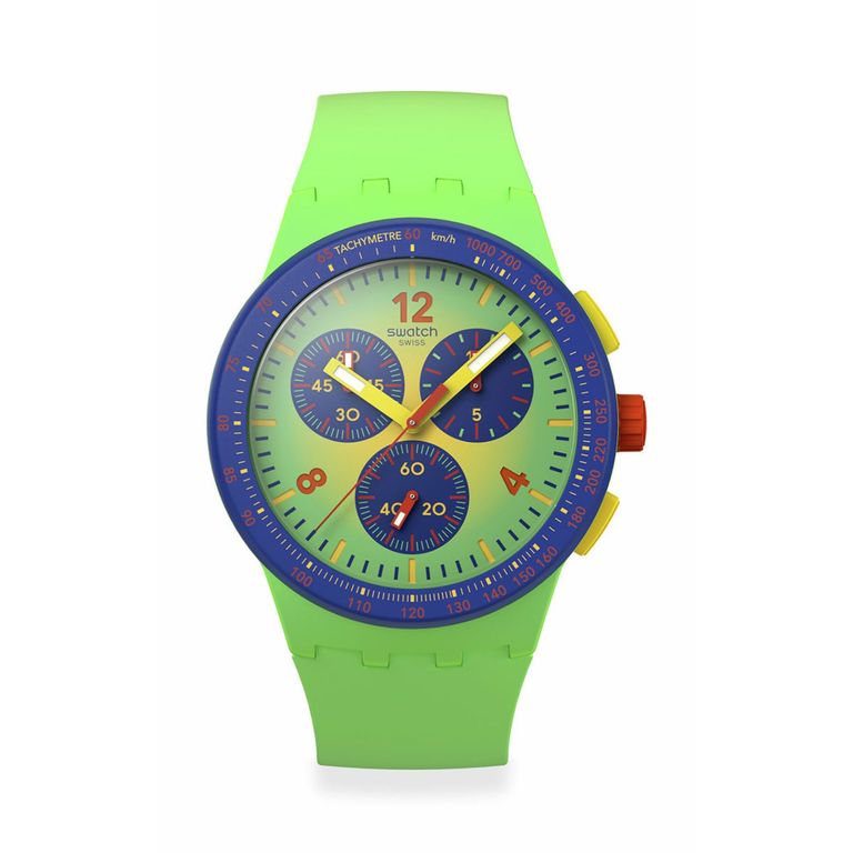 Reloj Swatch Unisex Flowing Freshly. Reloj Silicona Verde SUSG101 ...