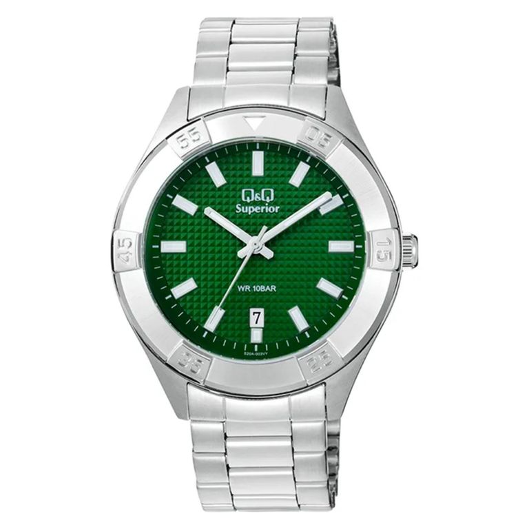 Reloj Q&Q Hombre S20A-003VY . Reloj Acero Inoxidable Plateado Q&Q ...