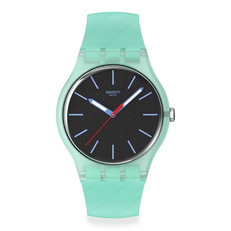 Reloj Swatch Unisex Hint Of Mint. Reloj Silicona Verde SO29L103 SWATCH ...