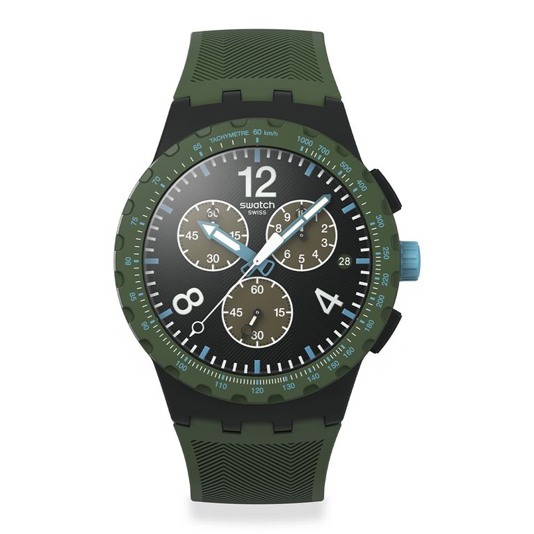 Reloj Swatch Unisex Olive Rush. Reloj Silicona Verde SUSB421 SWATCH ...