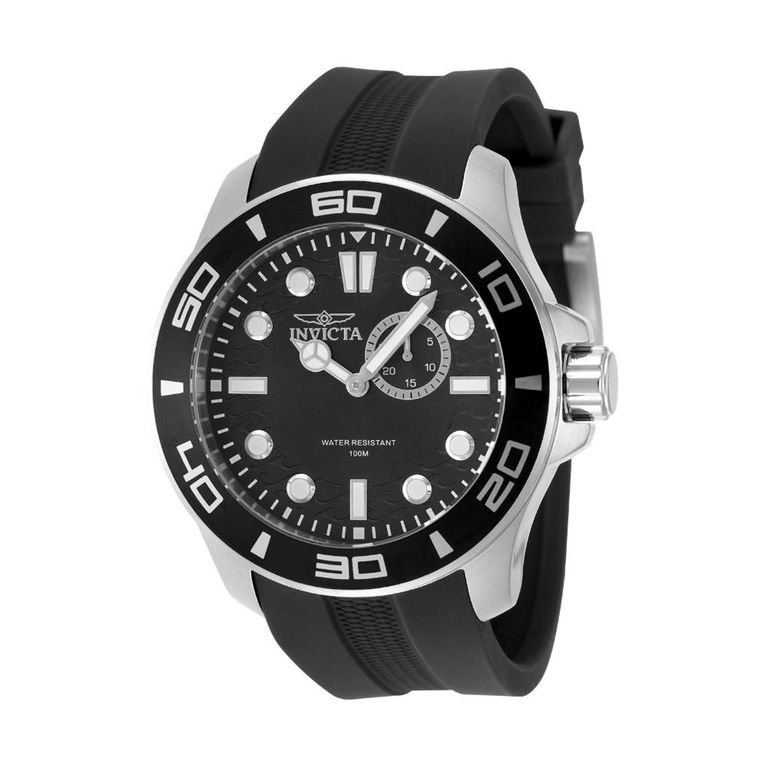 Reloj Invicta Hombre Pro Diver . Reloj Silicone Negro INVICTA ...