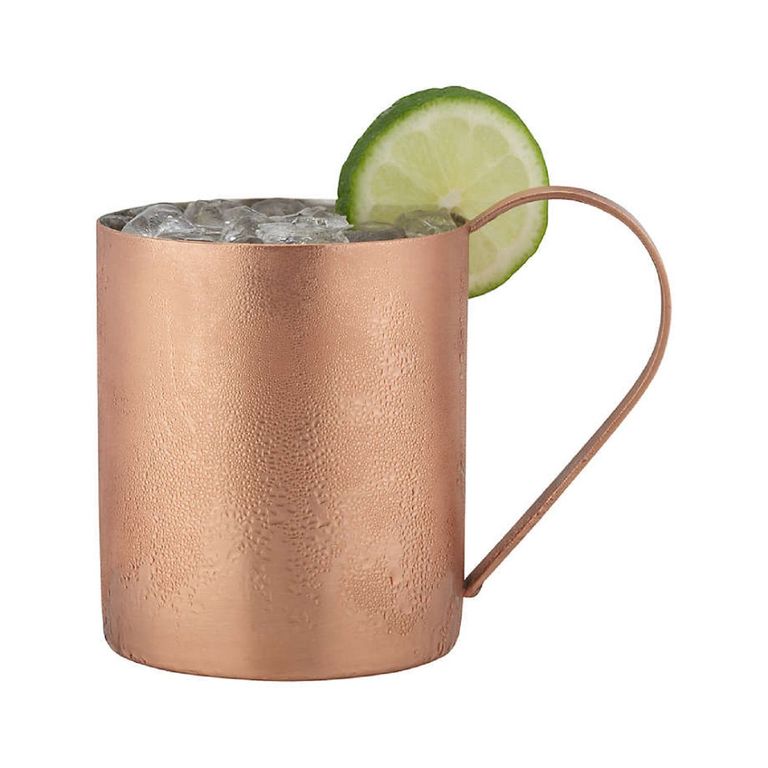 Vaso Moscow Mule en Acero Inoxidable Cobre 10 cm CRATE & BARREL ...