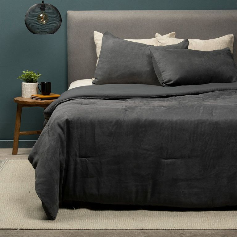 Edredón Liso de Poliéster 300 GSM Suede Mica MICA | falabella.com