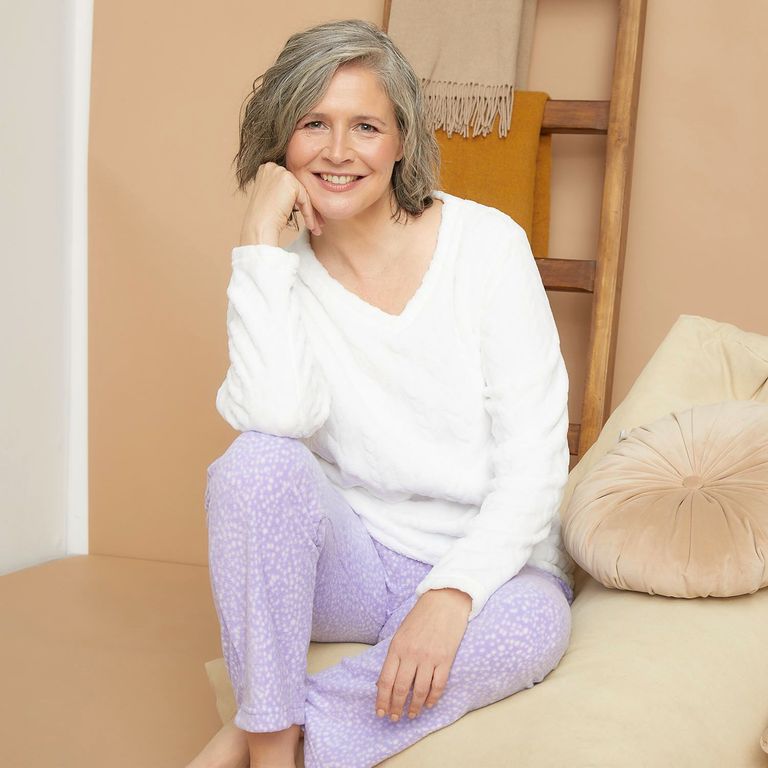 Pijama completa con pantalón Largo Manga larga para Mujer Southland ...