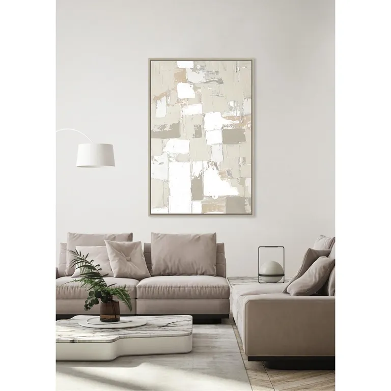 Cuadro Decorativo Abstracto Block Gris 60x90 cm BASEMENT HOME ...
