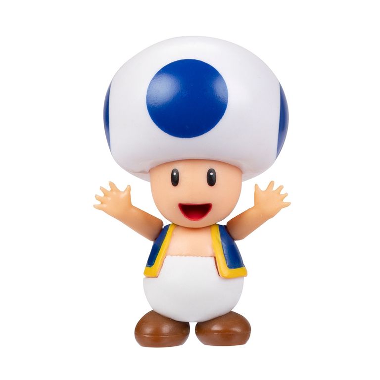 Figura de Juguete articulado Toad Azul, para mayores de 3 años NINTENDO ...