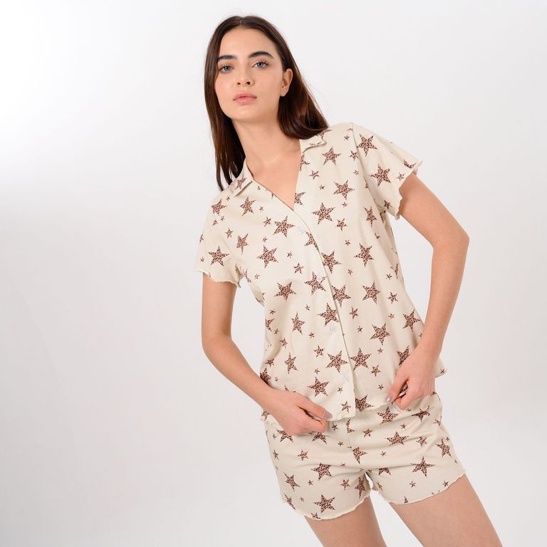 Pijama completa con pantalón Mujer Largo Sin mangas de Algodón Sybilla ...