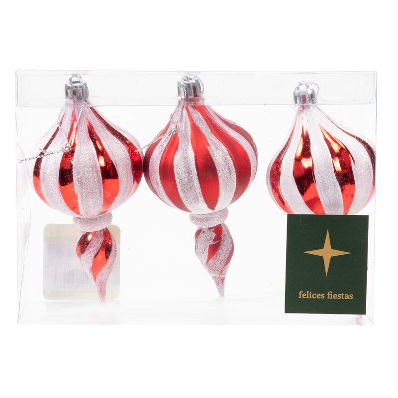 Adornos colgantes para arbol de navidad set X3 13 cm Mica MICA ...