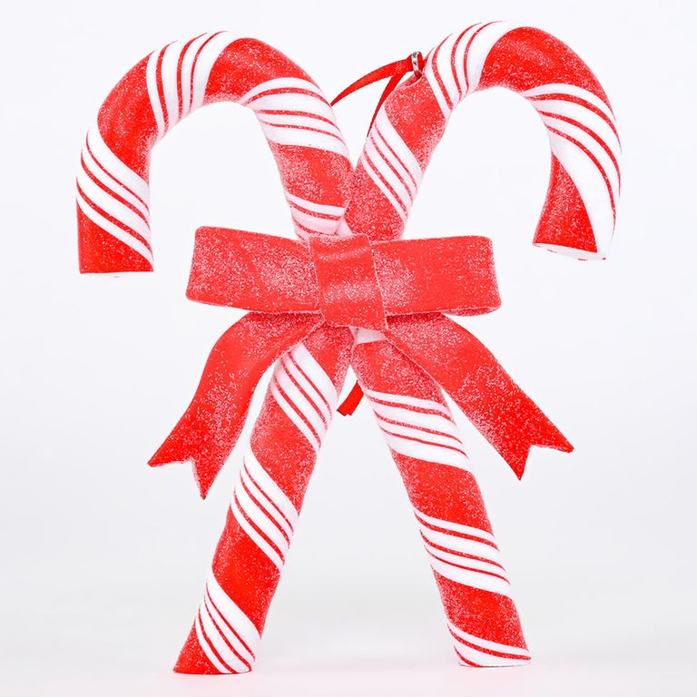 Adorno colgante Baston de navidad para arbol de navidad 15 cm Mica MICA ...