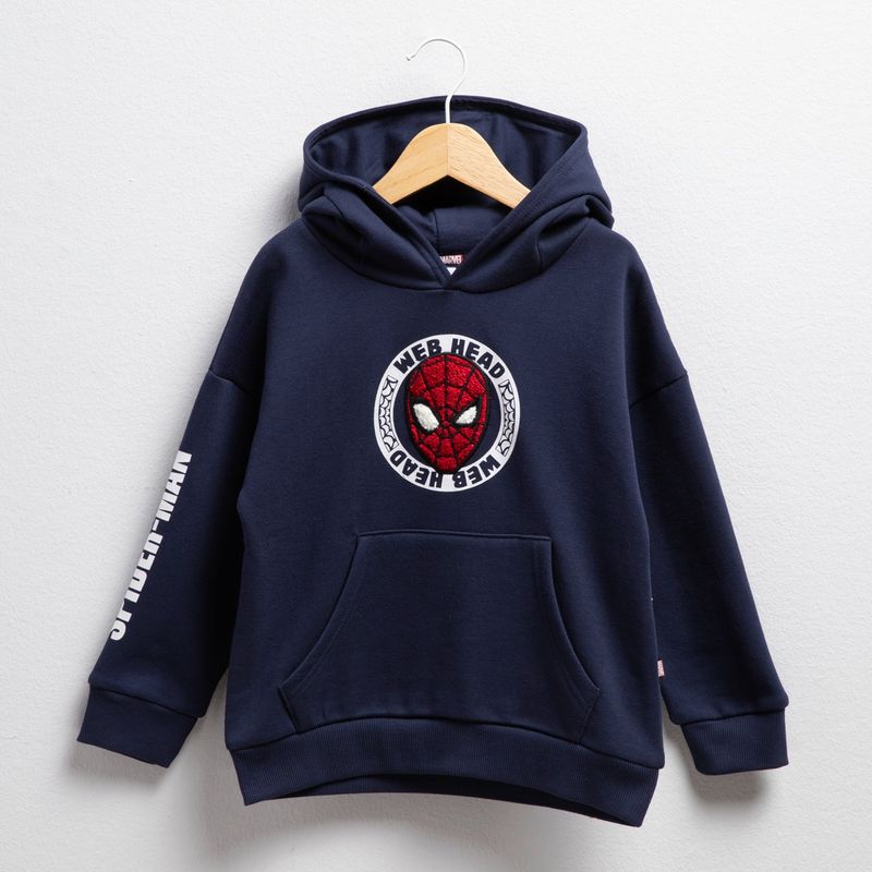 Saco Niño con Estampado Con capucha de Algodón Spider-man DISNEY ...