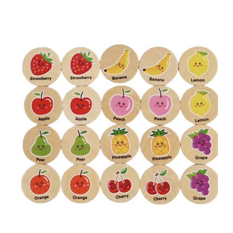 Juego De Memoria Infantil De Frutas Didactico Niños GENERICO | falabella.com