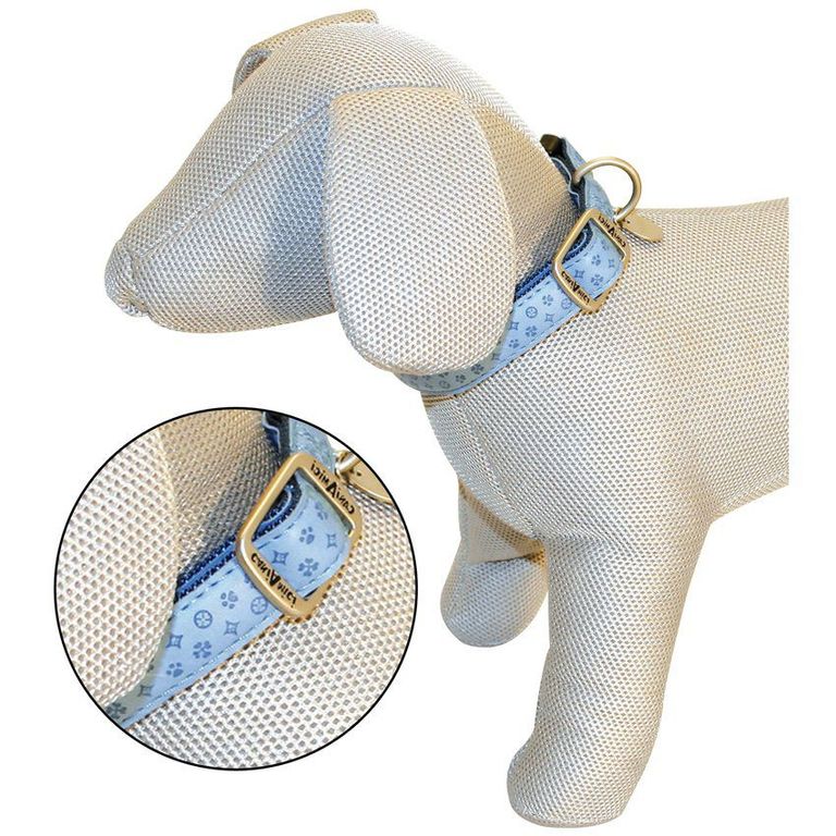 Collar para Perros Vanity 48 - 70 CM x 25 mm - Celeste CROCI ...
