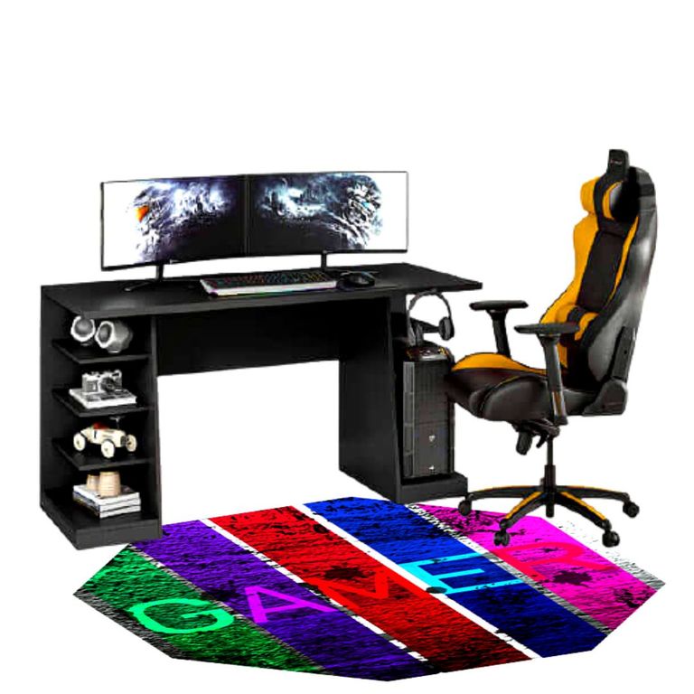 Alfombra Ergonómica Protector de Piso Modelo Gamer UNIVERSAL ...