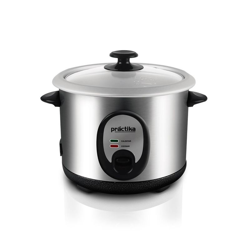 Olla arrocera practika 1.5 lts Pom1k gris-negro | Sodimac Falabella