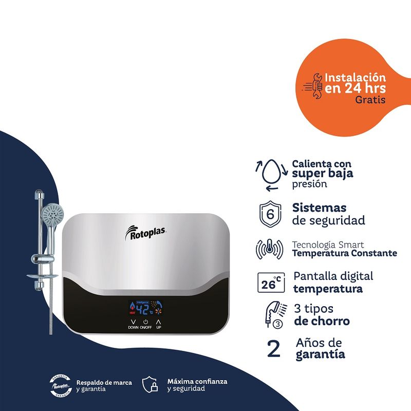 Rapiducha Rotoplas Instantánea Prisma ROTOPLAS | falabella.com