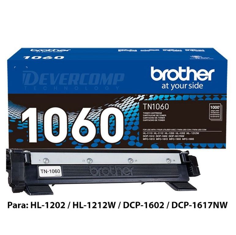 Tóner Brother TN-1060 para HL-1202 HL-1212W DCP-1602 DCP-1617W Brother ...