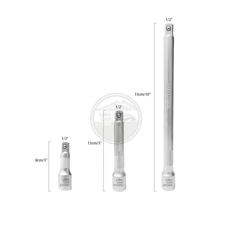 Juego Set 3 Piezas Extensión De Dado 1/2 No Stanley Trupper GENERICO ...