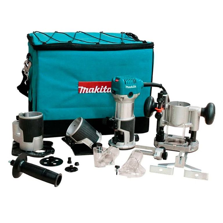 Makita Recortadora Ruteadora 710w Set Bases | Sodimac Perú