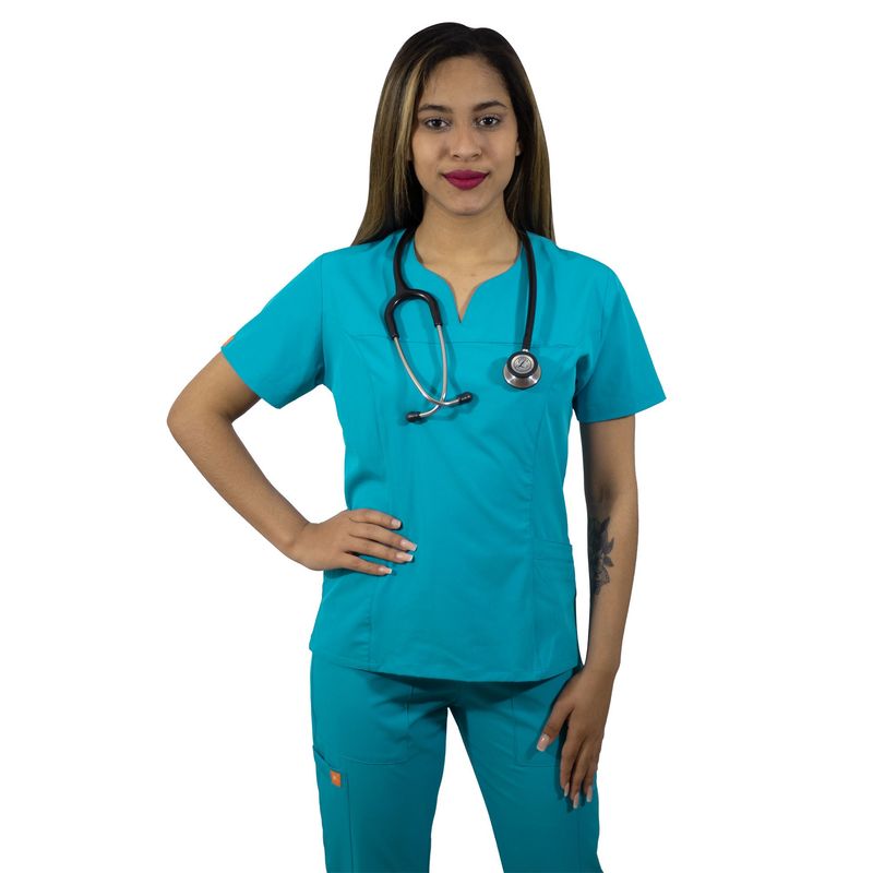 Twelve -conjunto scrub corazón - agua marina o turquesa enfermería ...