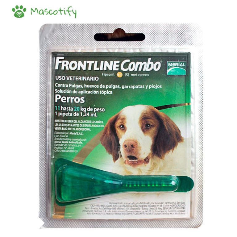 Frontline Combo Dog Pipeta Antipulgas Perros 11-20Kg 134Ml FRONTLINE ...