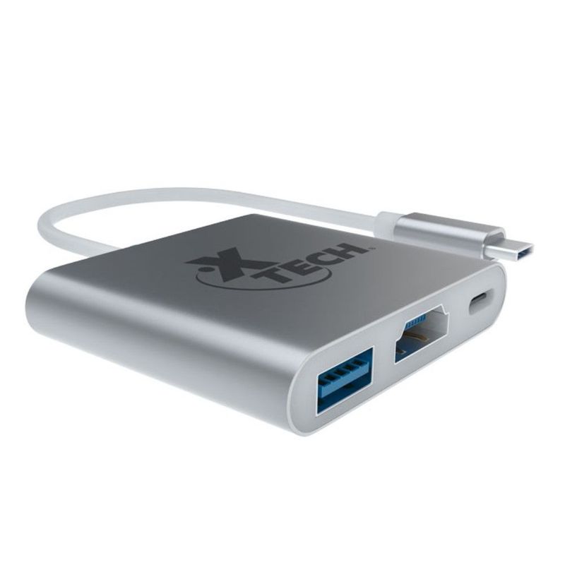 Xtech Adaptador multipuerto USB-C 3-en-1 USB-C, USB-A, HDMI - XTC-565 XTECH | falabella.com