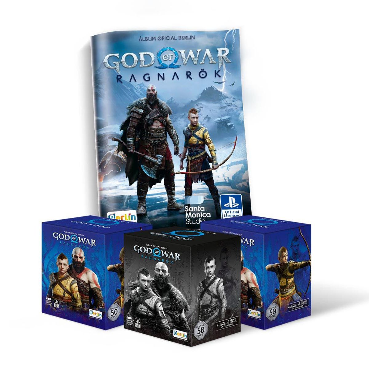 God of war Ragnarok, 1 Álbum Tapa Blanda + 3 Cajitas (150 Sobres ...