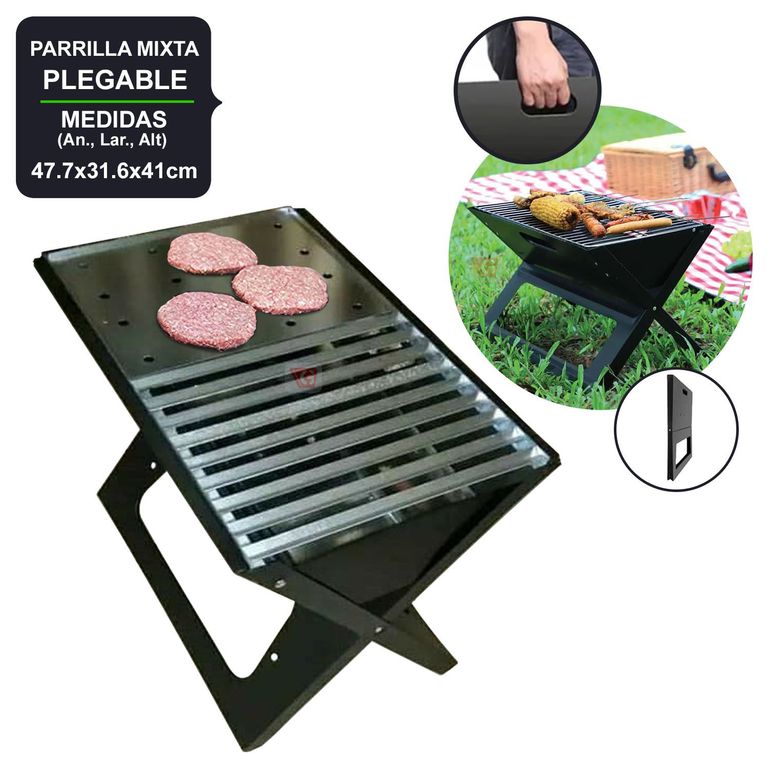 Parrilla Portátil Plegable a Carbón MIXTA. SUPER RACK | falabella.com
