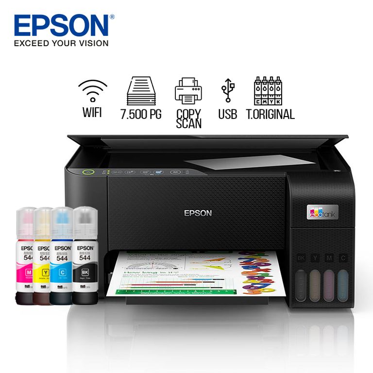 Impresora Epson Multifuncional 3 en 1 EcoTank L3250 | Sodimac Perú