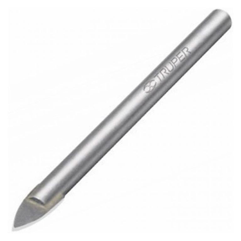 Broca Para Vidrio y Ceramicos Truper 1/4" 11702 - Gris TRUPER ...