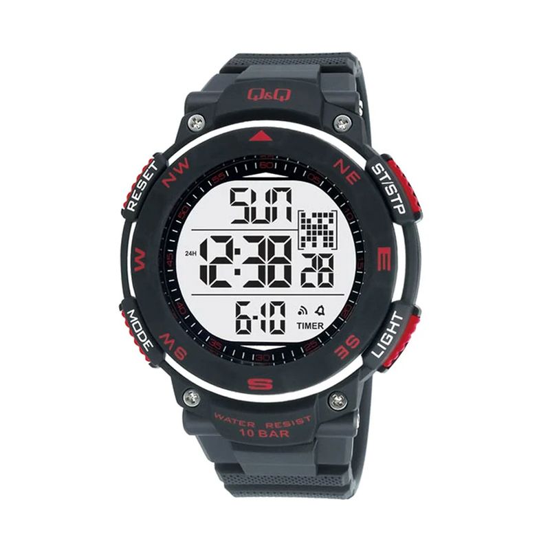 Reloj deportivo digital qq acuatico alarma dual time multifuncion Q AND Q | falabella.com