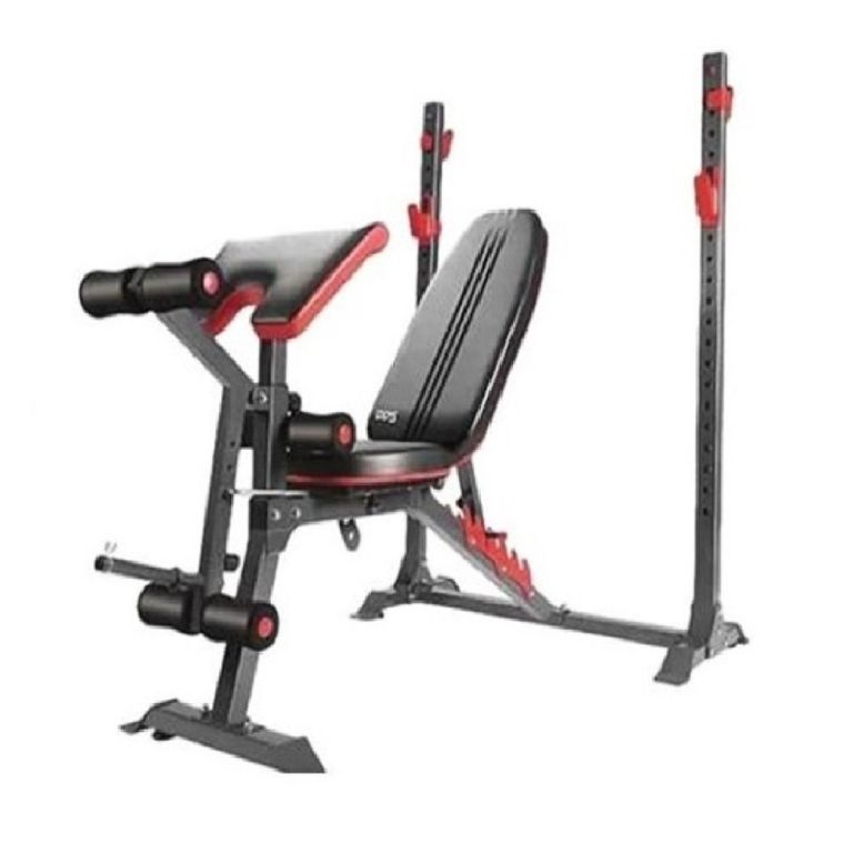 Banca multifuncional con rack profesional Mini gimnasio ALPHA GYM ...