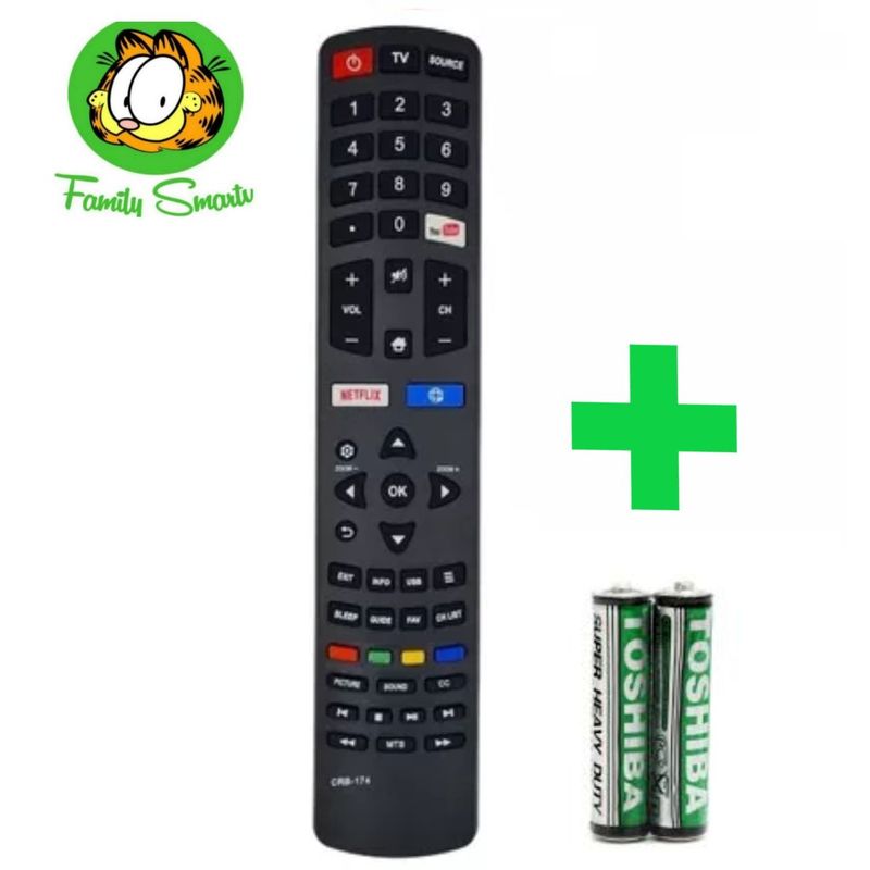 Control Remoto Generico para tv Smartv Recco Pilas GENERICO | falabella.com