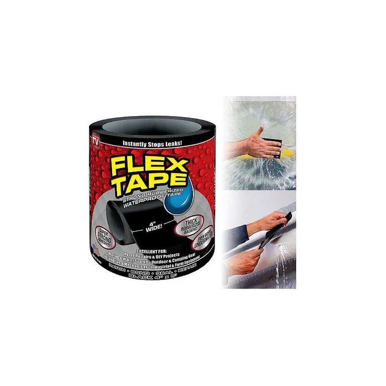 Flex tape cinta pega todo adhesiva 10cmx157m súper fuerte impermeable | Sodimac Perú