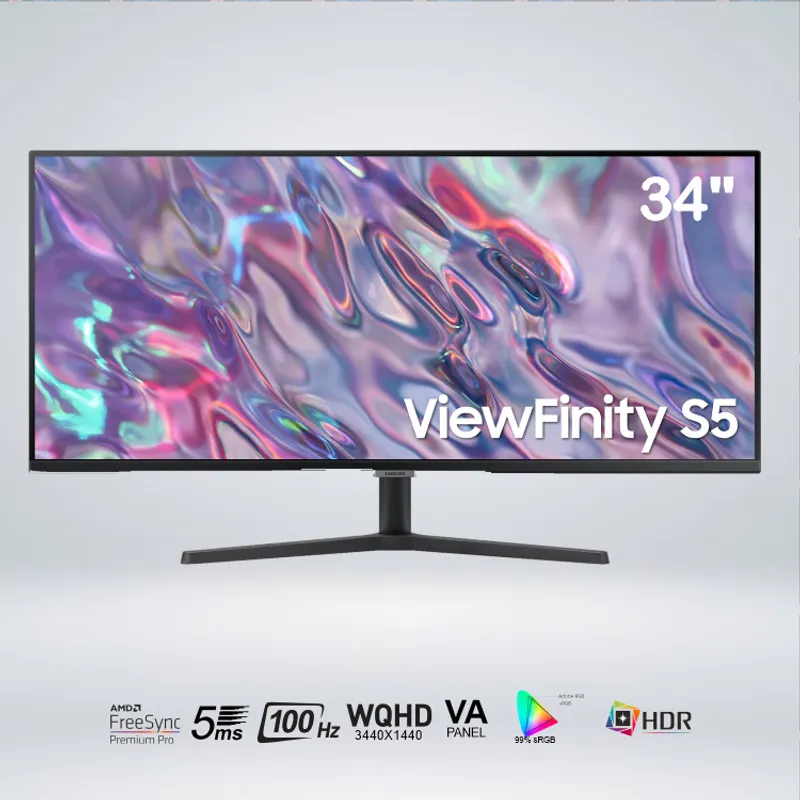 MONITOR VIEWFINITY S5 ULTRAWIDE QHD 34 " IPS 100HZ 5MS LS34C500GALXPE ...
