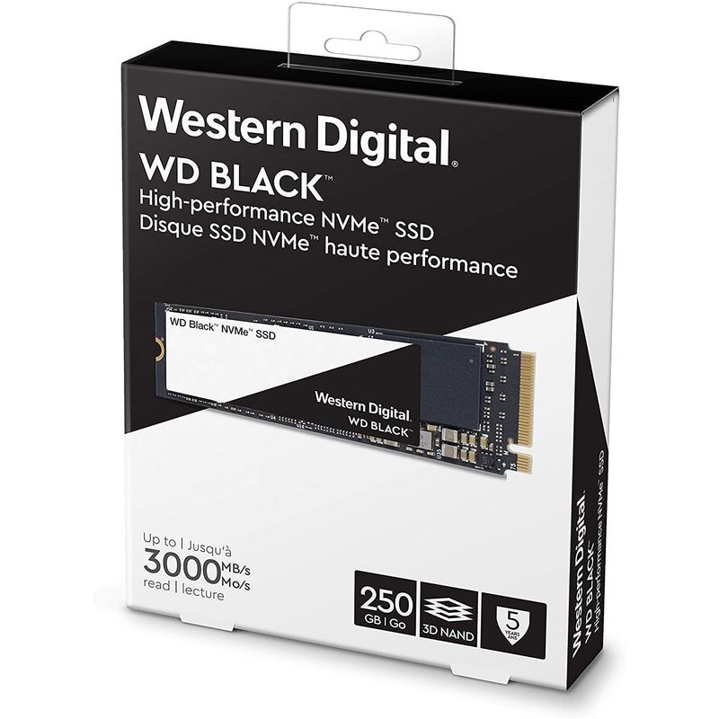 Disco Solido SSD Western Digital Black 250GB M2 NVMe PCIe Gen3 WESTERN ...