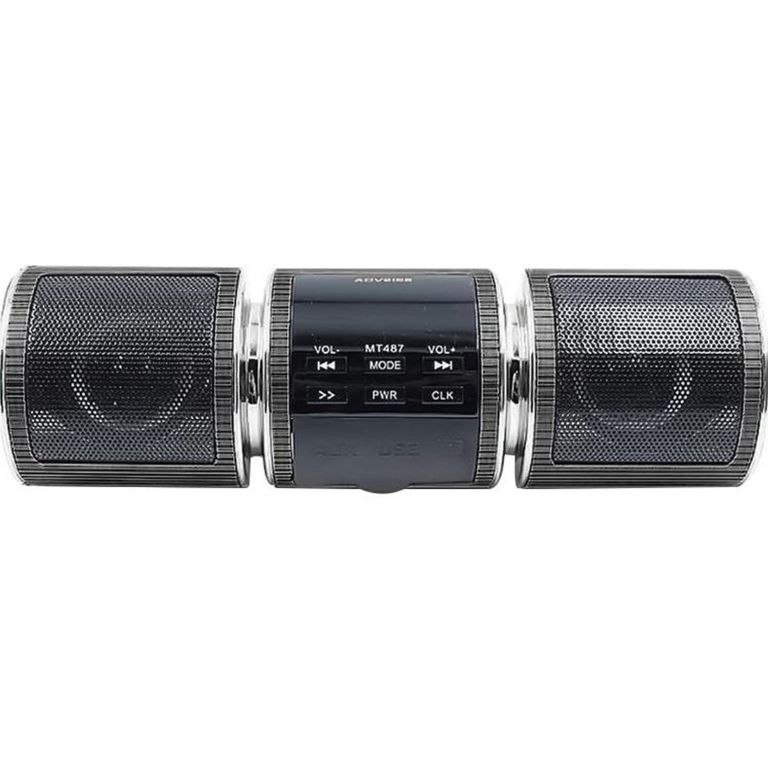 Parlante Metálico para Moto Bluetooth Radio Mp3 Usb - Negro CAFINI ...