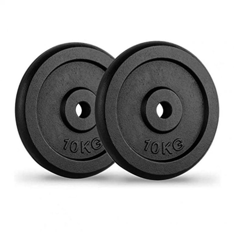 Pesas- 2 Discos Redondo De 10kg De Hierro | Sodimac Falabella