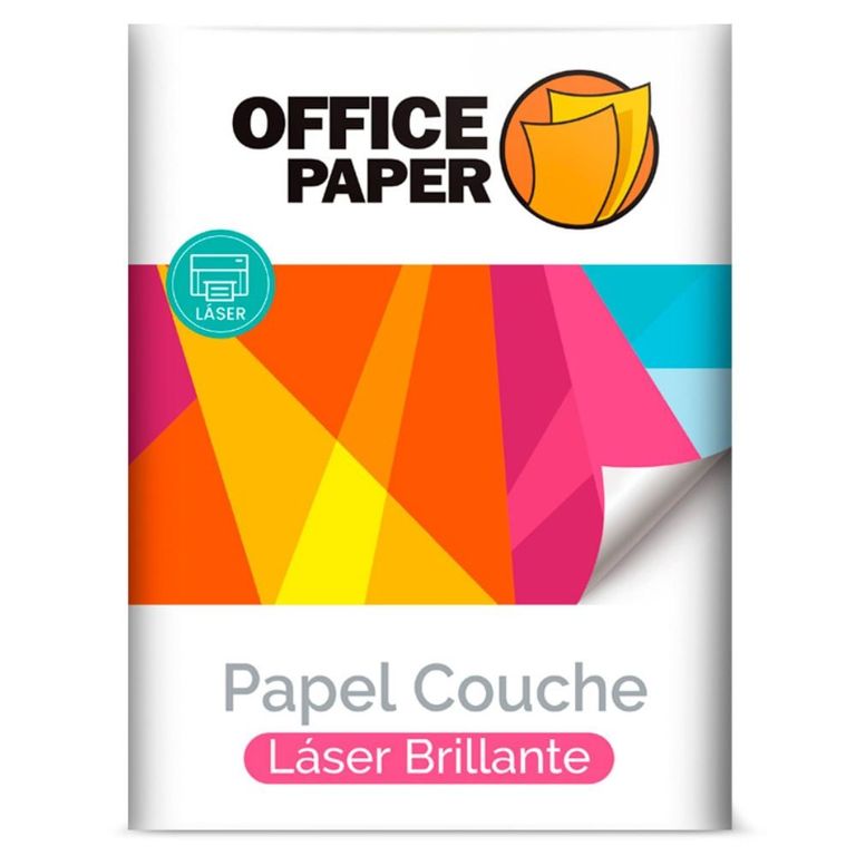 Papel Couche Láser Office Paper Brillante 150g 30 Hojas A4 | Sodimac Perú