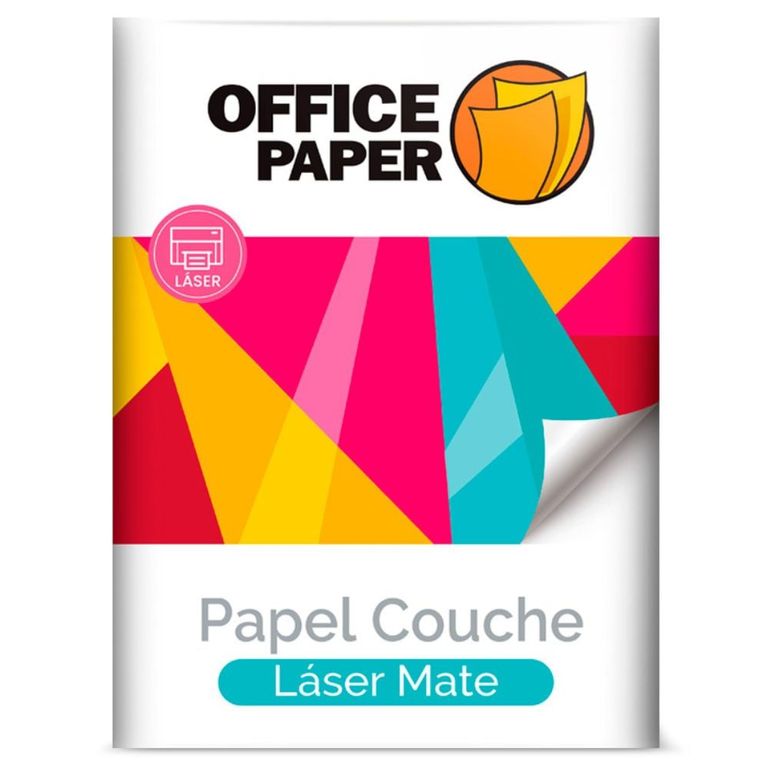 Papel Couche Láser Office Paper Mate 150g por 30 Hojas A4 OFFICE PAPER ...