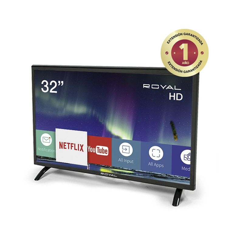 TELEVISOR LED SMART ROYAL BLUETOOTH HD 32 PULGADAS RY-32SB (modelo 2023 ...