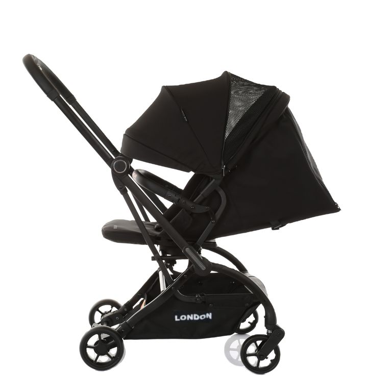 COCHE DE BEBE LONDON ROTACION DE 360° VIAJERO COLOR NEGRO | Sodimac Perú