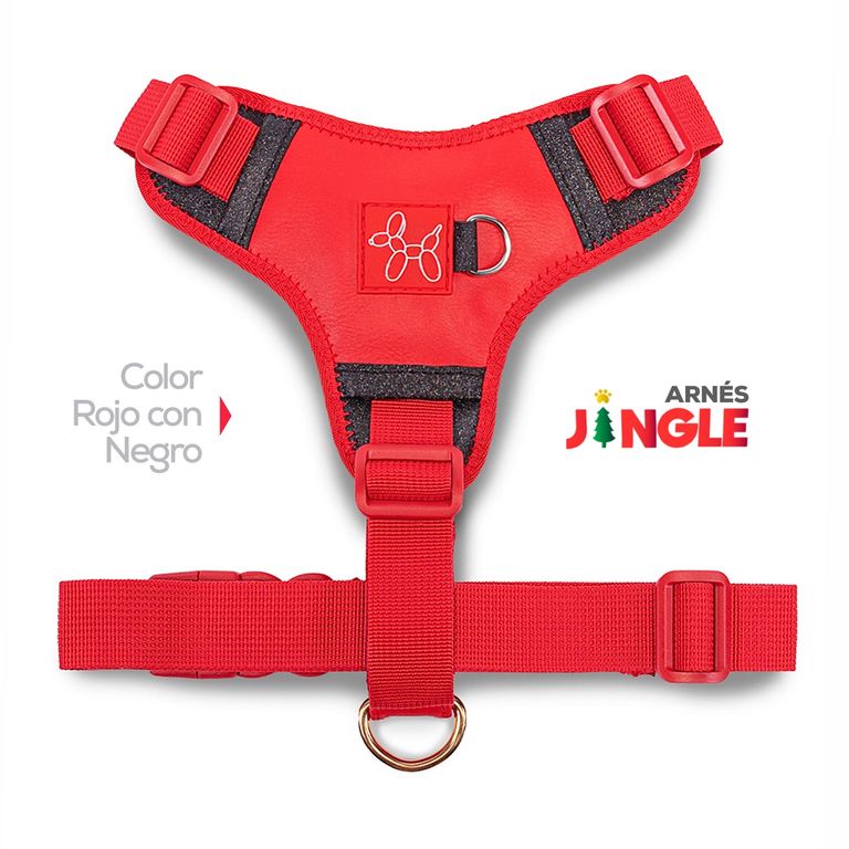 ARNÉS PERRITO PITUCO JINGLE ROJO TALLA M PERRITO PITUCO | falabella.com