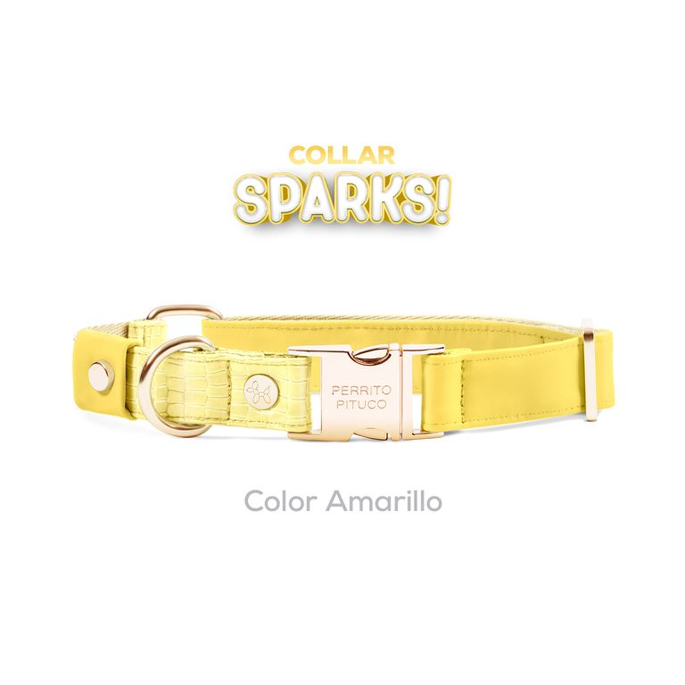 COLLAR PERRITO PITUCO SPARKS AMARILLO TALLA XS PERRITO PITUCO ...