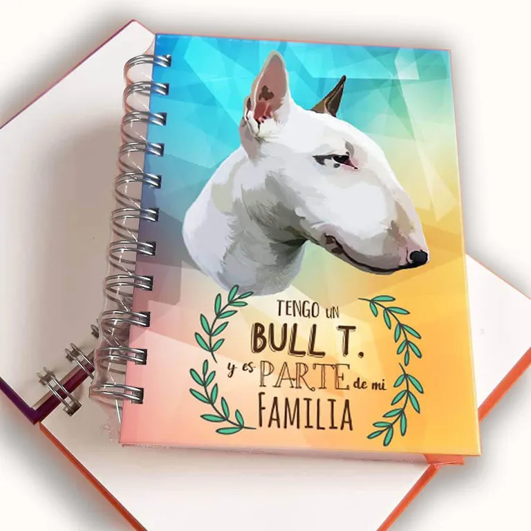 Libreta A6 - Qala Diseño - Perro Bull Terrier QALA DISEÑO | falabella.com