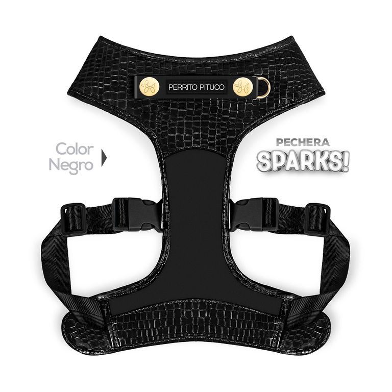 PECHERA PERRITO PITUCO SPARKS NEGRA TALLA XL PERRITO PITUCO | falabella.com