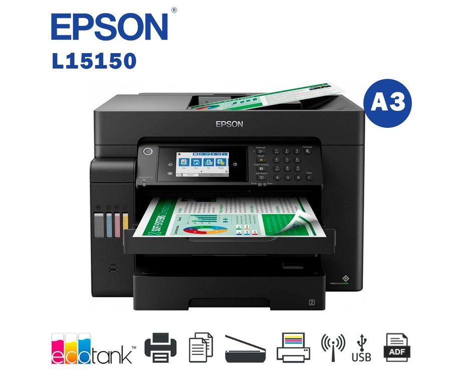 Impresora A3 MULTIFUNCIONAL A3 Epson L15150 Sistema continuo Fabrica ...